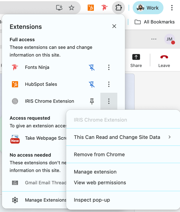 IRIS Clarity - Browser extension set up guide